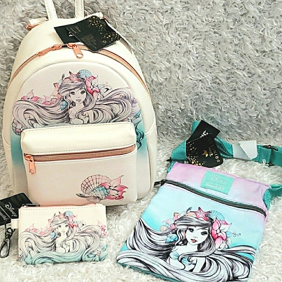 Loungefly | Bags | Nwt Loungefly Little Mermaid Ariel Bundle | Poshmark